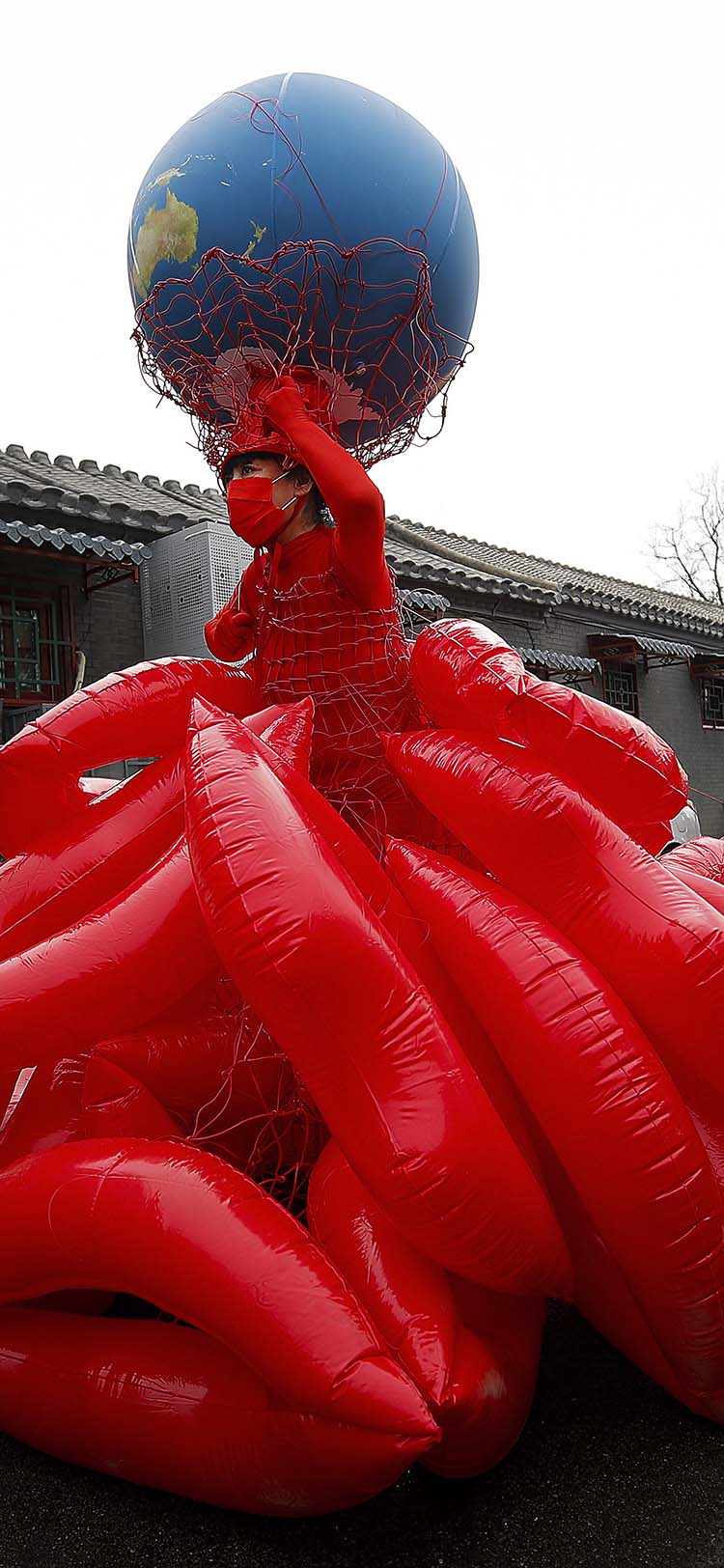 Artist Highlights Earth Day With Inflatable Dress