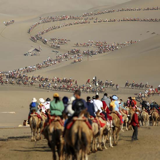 Camel Ride in Dunhuang