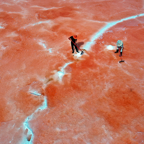 Salt Harvesting in Northwestern China