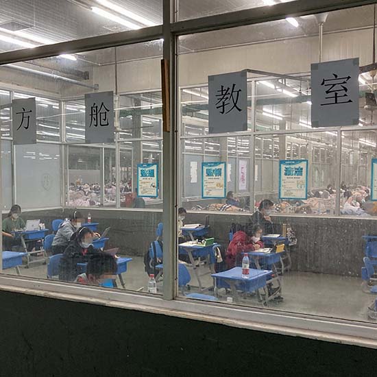 In Quarantine, a Makeshift Classroom
