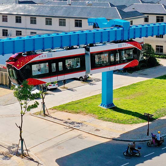 China’s First Permanent Magnet Maglev Rail Transit Rolls Out