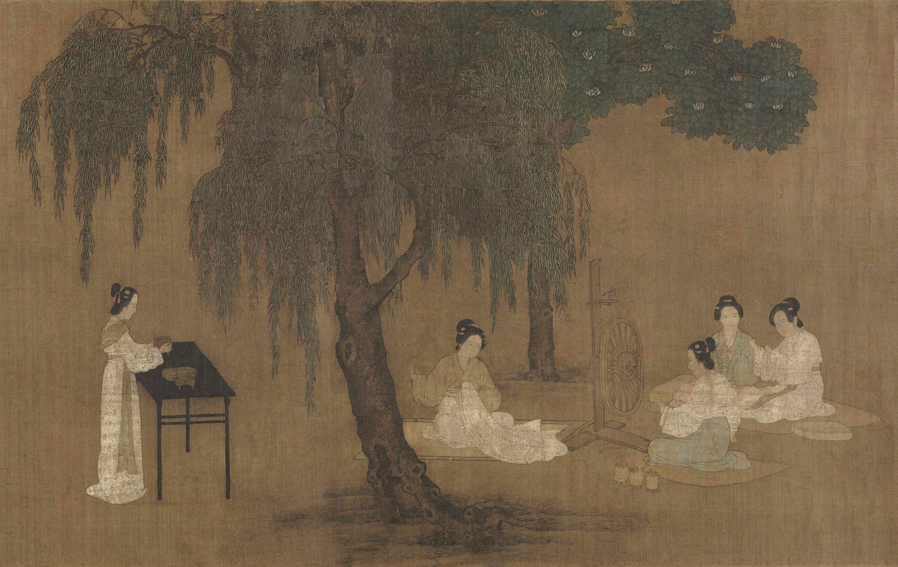 Ancient Chinese Paintings Of Women Unidentified Artist | Palace Ladies