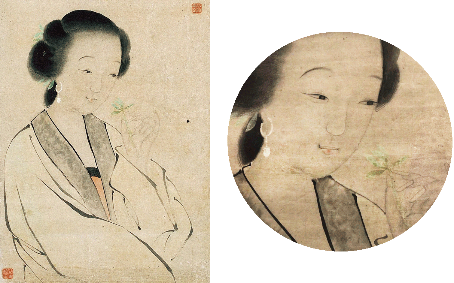 Ancient Chinese Paintings Of Women Unidentified Artist | Palace Ladies